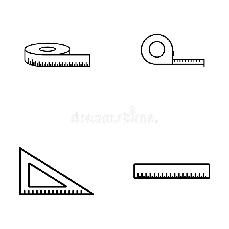 Ruler icon vector stock vector. Illustration of measurement - 287719427