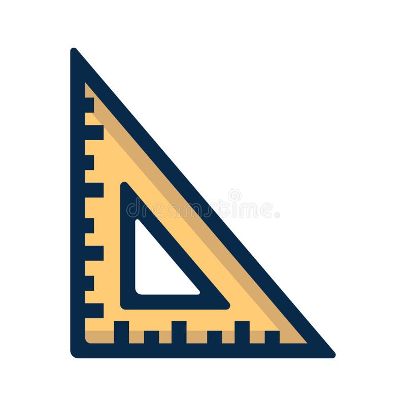 Ruler Icon Vector on Trendy Design Stock Illustration - Illustration of ...