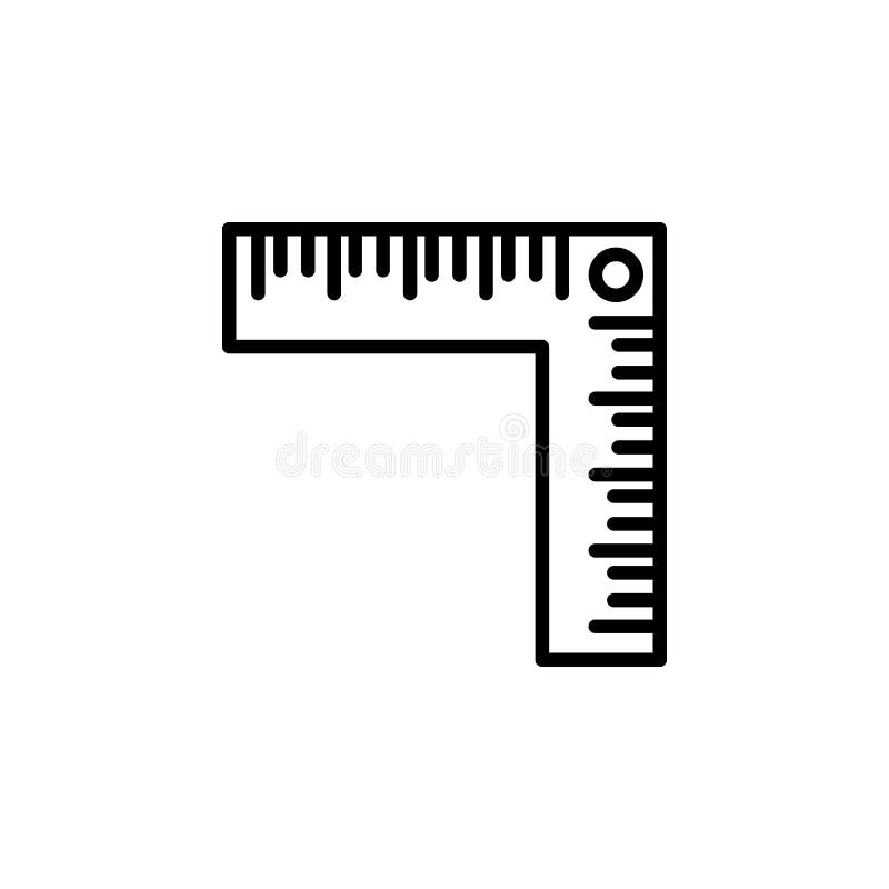 Ruler icon stock illustration. Illustration of button - 109674015