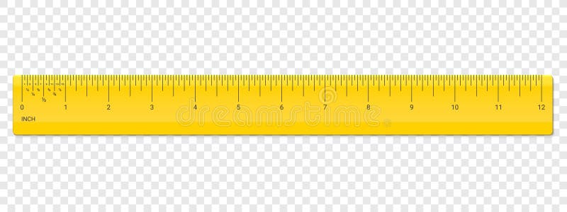 Ruler Inch Scale Vector Plastic Measurement Stock Vector - Illustration ...