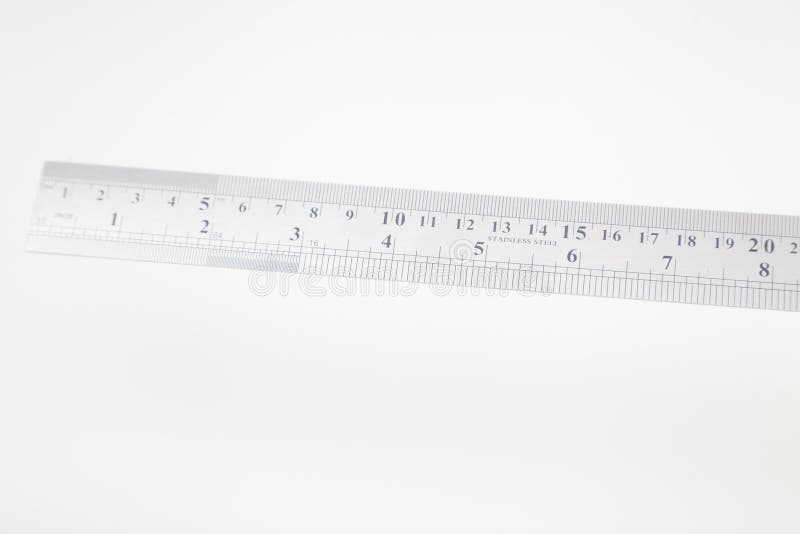 Ruler with Inches and Centimeters Stock Image - Image of flat, measure ...