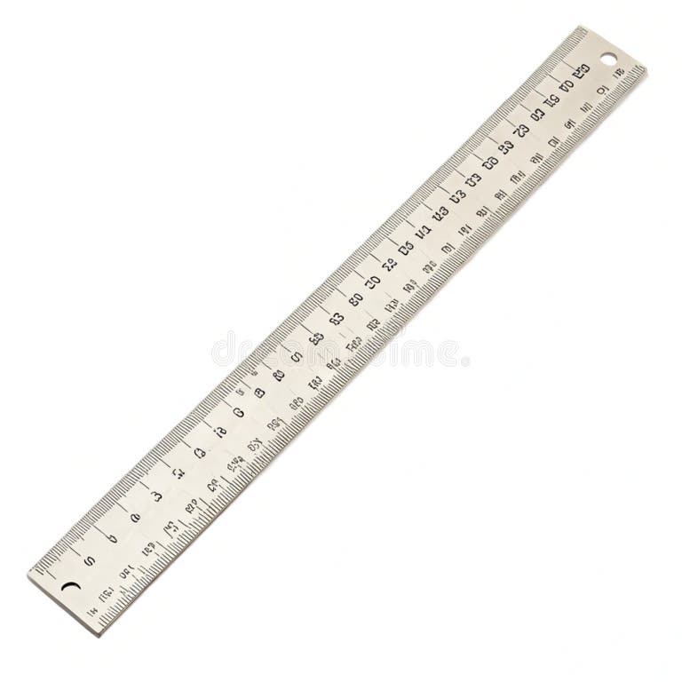 Ruler Isolated on White Background Stock Illustration - Illustration of ...