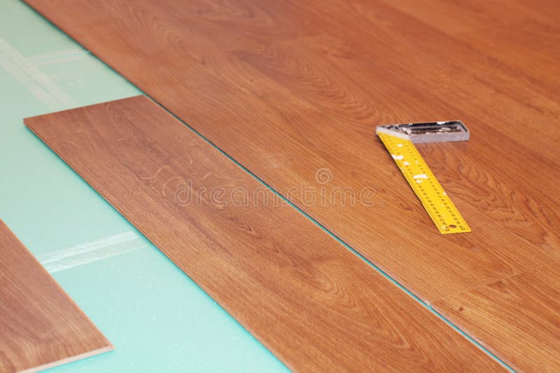 Ruler and Laminate on Substrate Stock Image - Image of indoors, scale ...