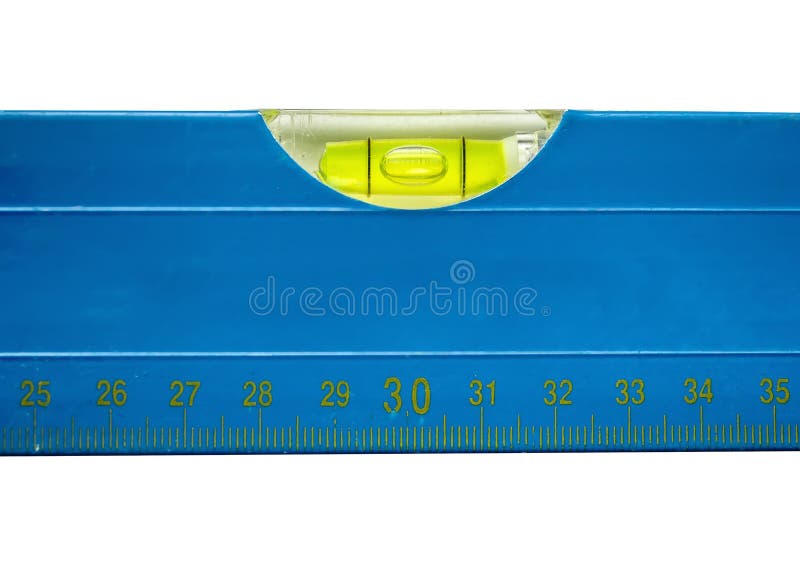 Ruler with level stock photo. Image of repair, building - 61288752