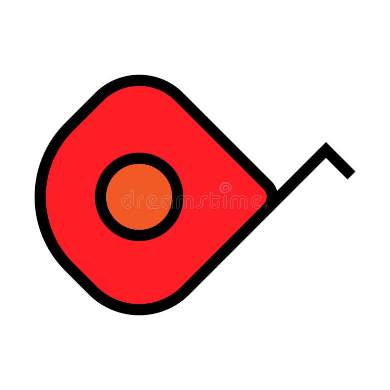 Ruler Line Icon Isolated on White Background. Black Flat Thin Icon on ...