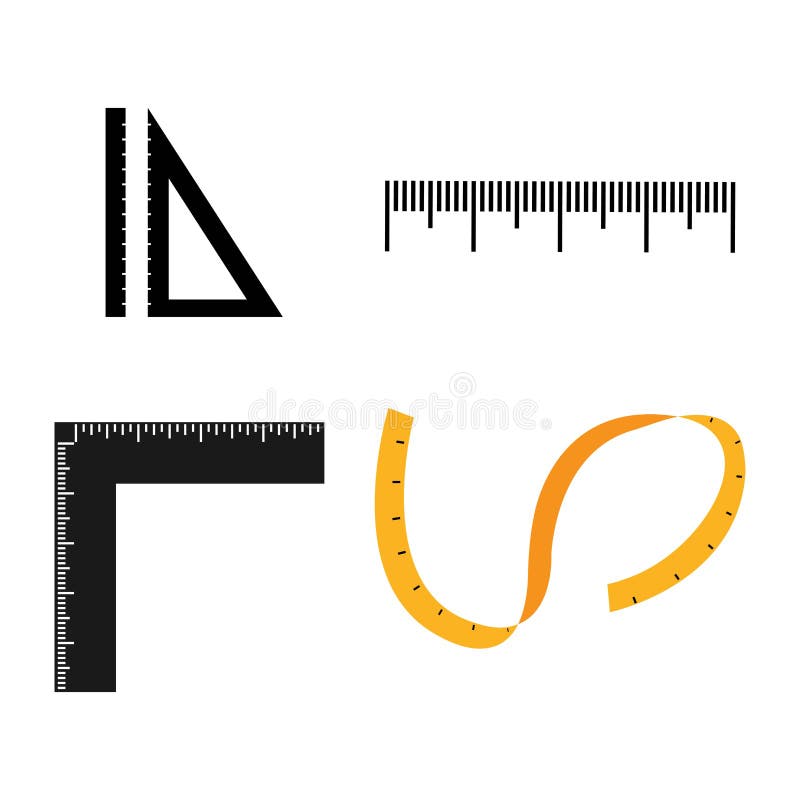 Ruler logo stock vector. Illustration of education, flat - 228865040