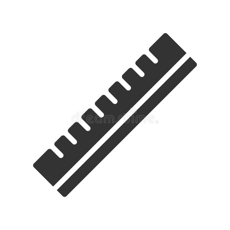 Ruler, measure icon stock vector. Illustration of materials - 188057639