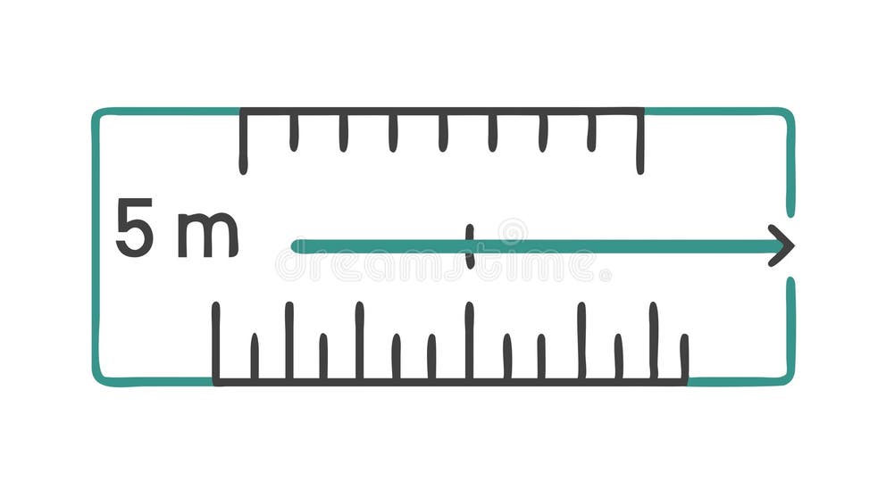 Ruler Measurement Tool, Scale and Length Indicator, Vector Design ...