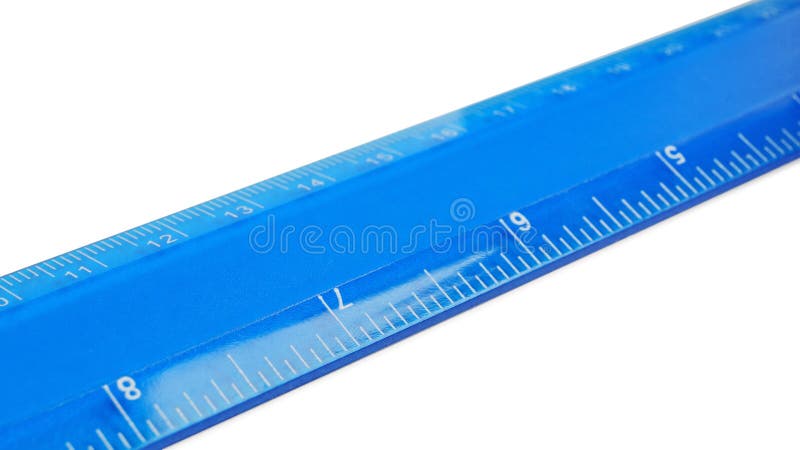 Ruler with Measuring Length Markings in Centimeters Isolated on White ...