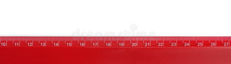 Ruler with Measuring Length Markings in Centimeters Isolated on White ...