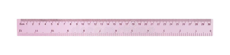 Ruler with Measuring Length Markings in Centimeters Isolated on White ...