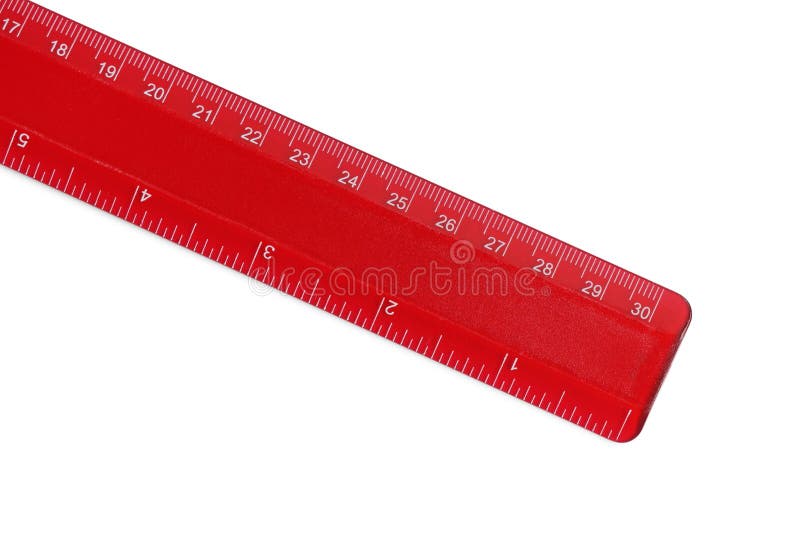 Ruler with Measuring Length Markings in Centimeters Isolated on White ...