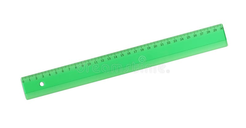 Ruler with Measuring Length Markings in Centimeters Isolated on White ...