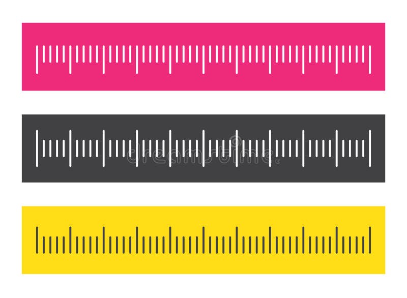 Ruler. Measuring Scale, Markup for Rulers. Vector Illustration ...