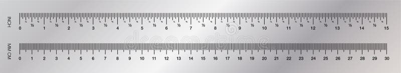 Ruler of 150 Millimeters. Ruler of 15 Centimeters. Calibration Grid ...