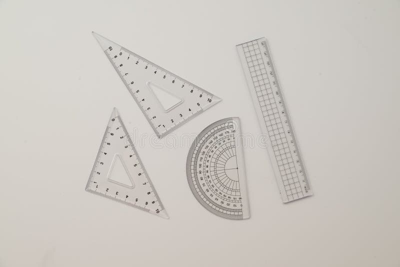 Ruler Metric at White Background. Stock Image - Image of concept ...