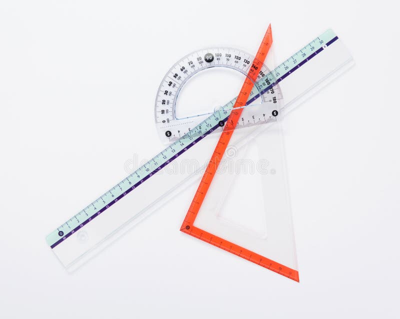 Ruler Metric at White Background Stock Image - Image of ruler ...
