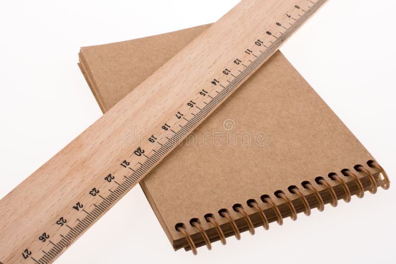 Ruler and notebook stock photo. Image of note, measure - 66322338