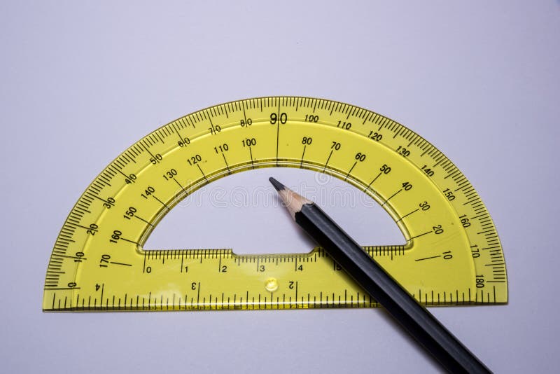 Ruler and Pencil for Study and Measurement Stock Photo - Image of ...