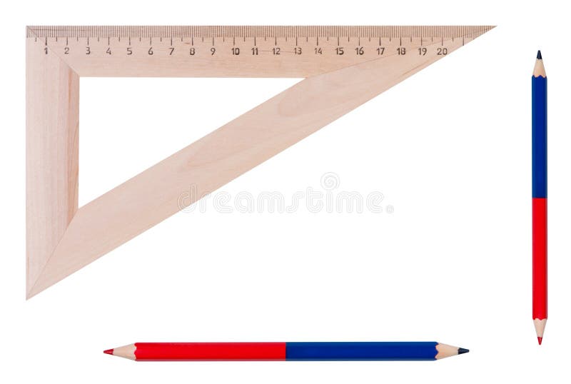 Ruler and Pencil with Graph Paper Stock Image - Image of design, graph ...