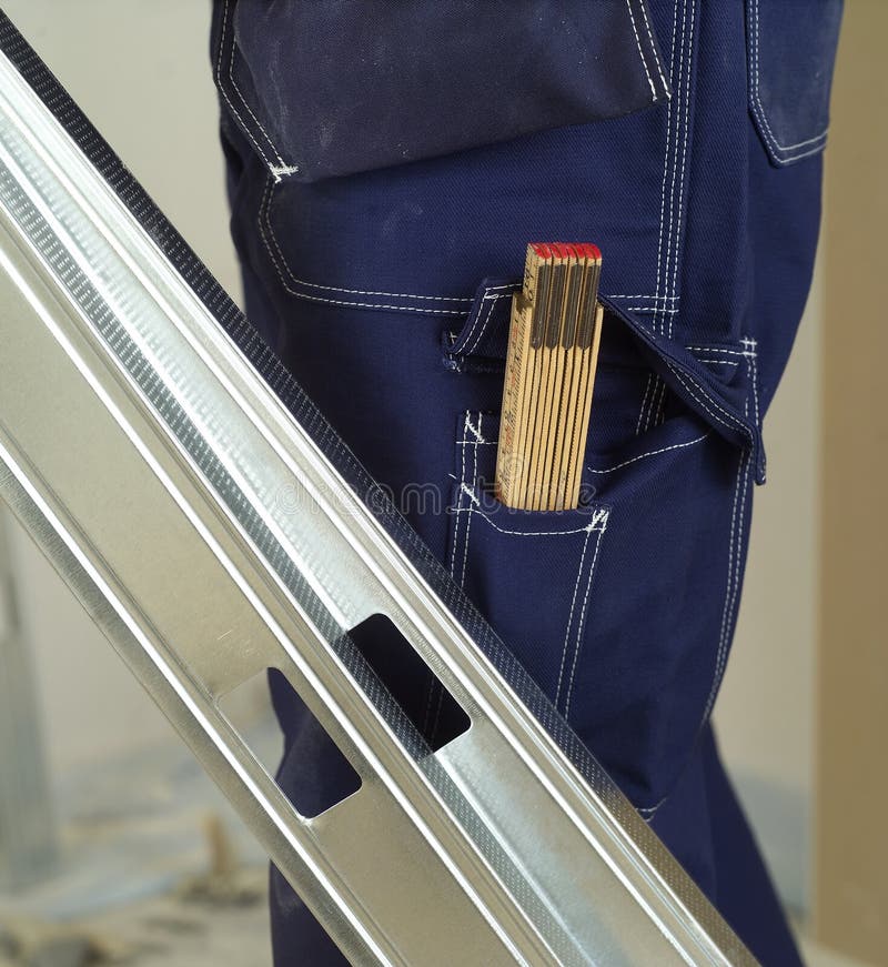 Ruler in pocket stock photo. Image of meter, activity - 25064126