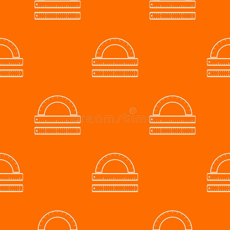 Ruler and Protractor Pattern Seamless Stock Vector - Illustration of ...