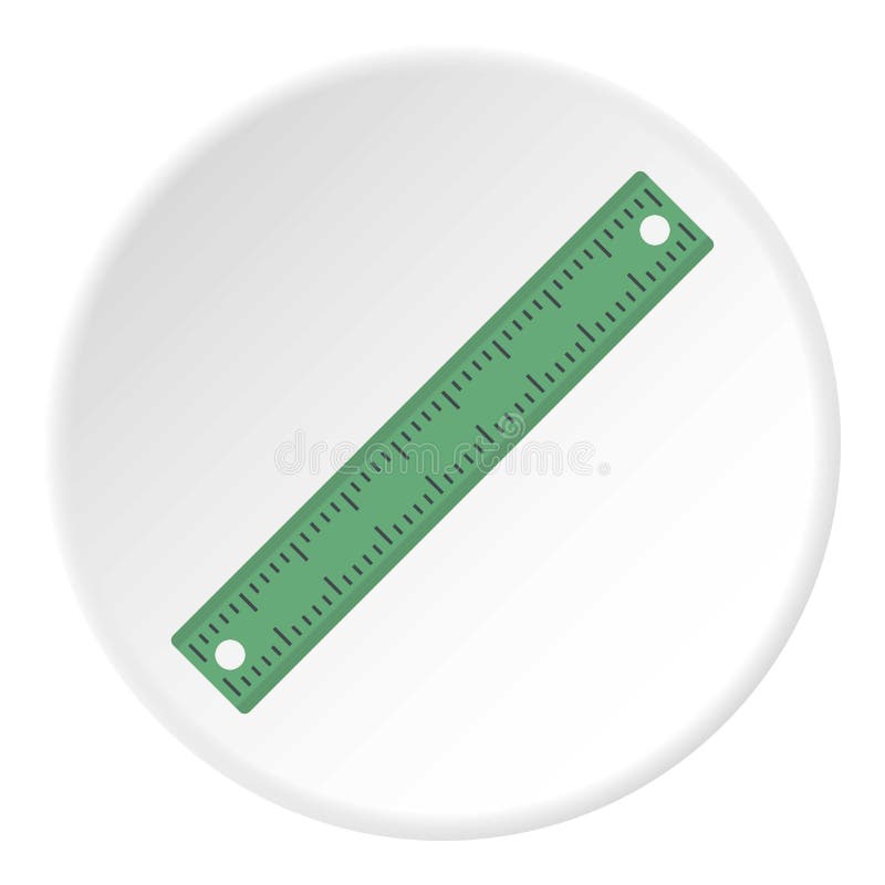 Ruler, Rectangular Shape Icon, Flat Style Stock Vector - Illustration ...