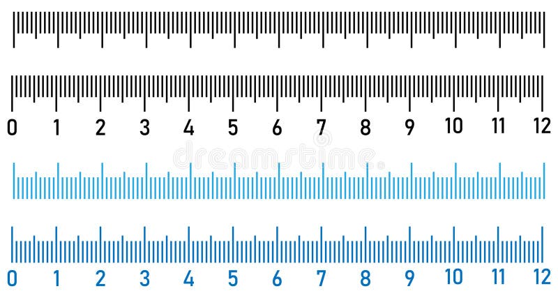Ruler Scale Measure Line Sign Vector Illustration. Ruler with a Scale ...