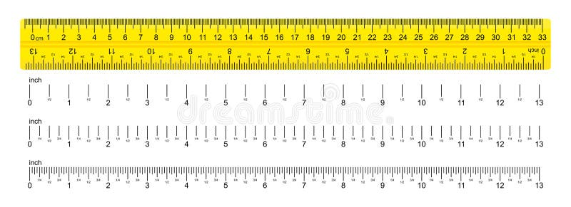 Inch Ruler. Vector Illustration on a White Background Stock Vector ...