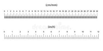 Ruler size indicators stock vector. Illustration of black - 115826582