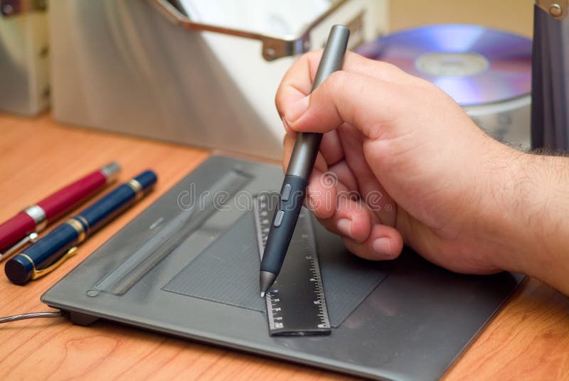 Ruler and tablet stock image. Image of centimeter, education - 3073465