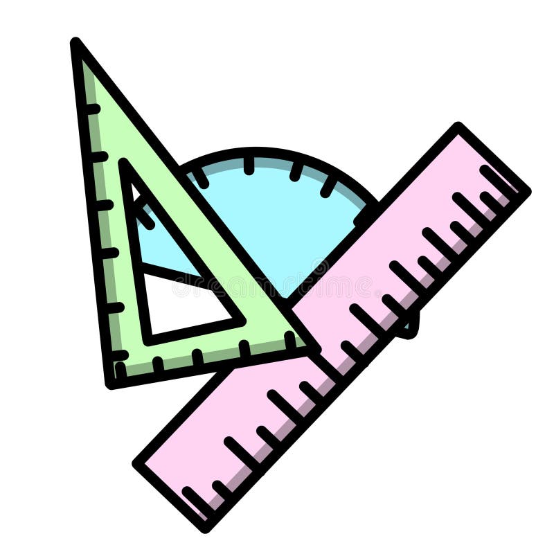 Rulers of various shapes stock vector. Illustration of size - 329442477