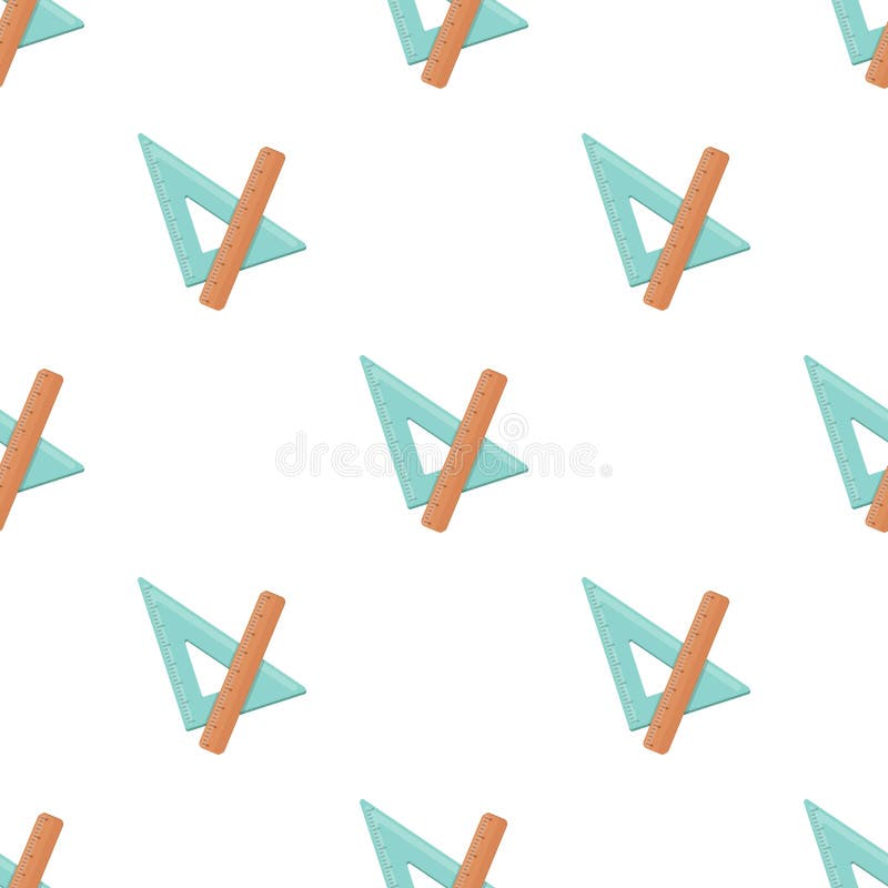 Ruler and Triangle. Devices for School Drawing Stock Vector ...