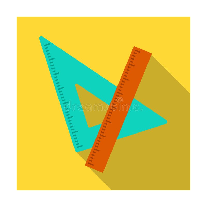 Ruler and Triangle. Devices for School Drawing Stock Vector ...