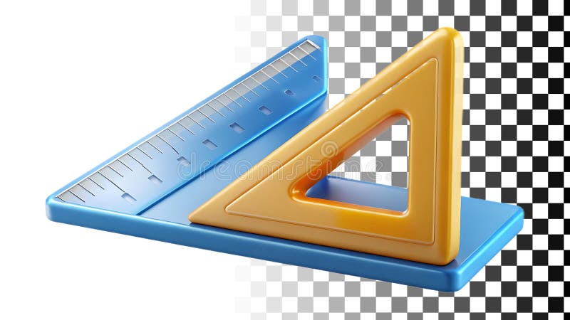 Ruler and Triangle, Geometry Tool, Math Instrument, and Education Icon ...