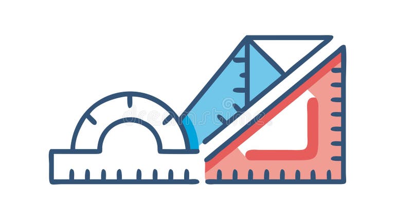 Ruler and Triangle Puzzle, Symbolizing Architectural Design and ...