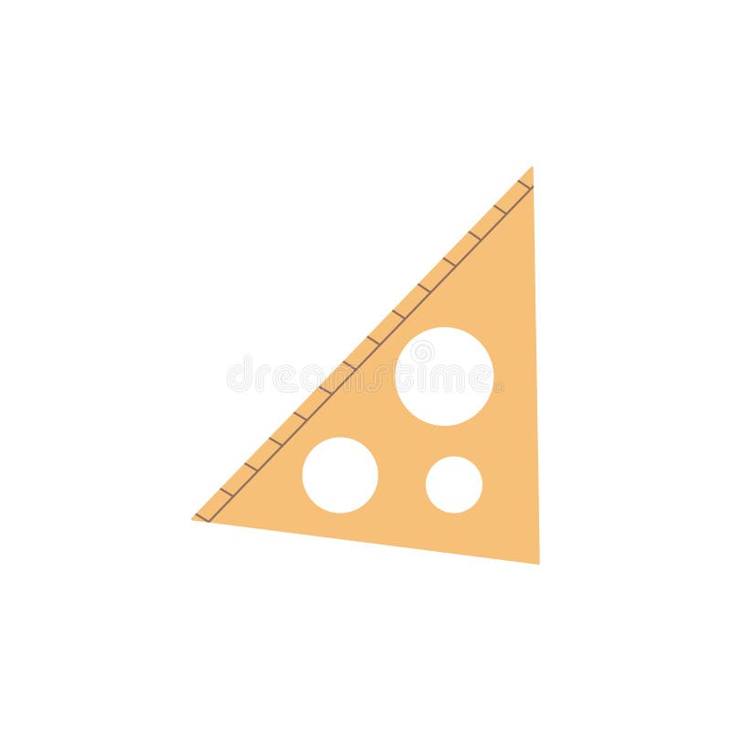 Ruler Triangle. Vector Isolated Illustration Flat Icon Stock Vector ...