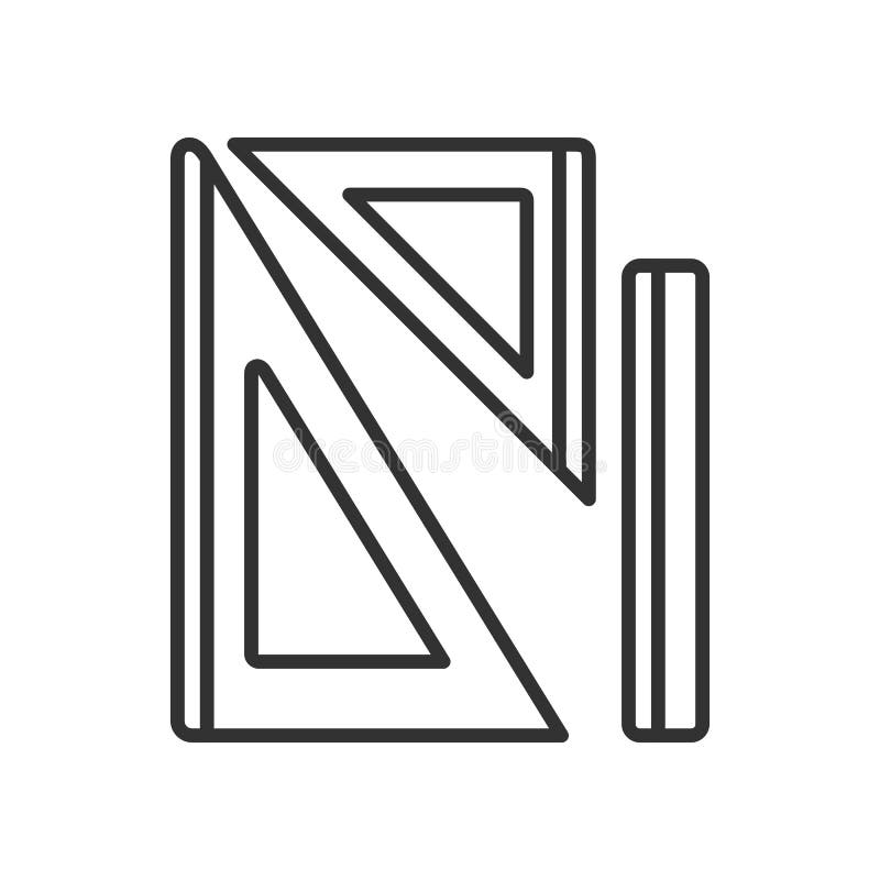 Ruler and Triangles Vector. Centimeter and Inch. Simple School ...