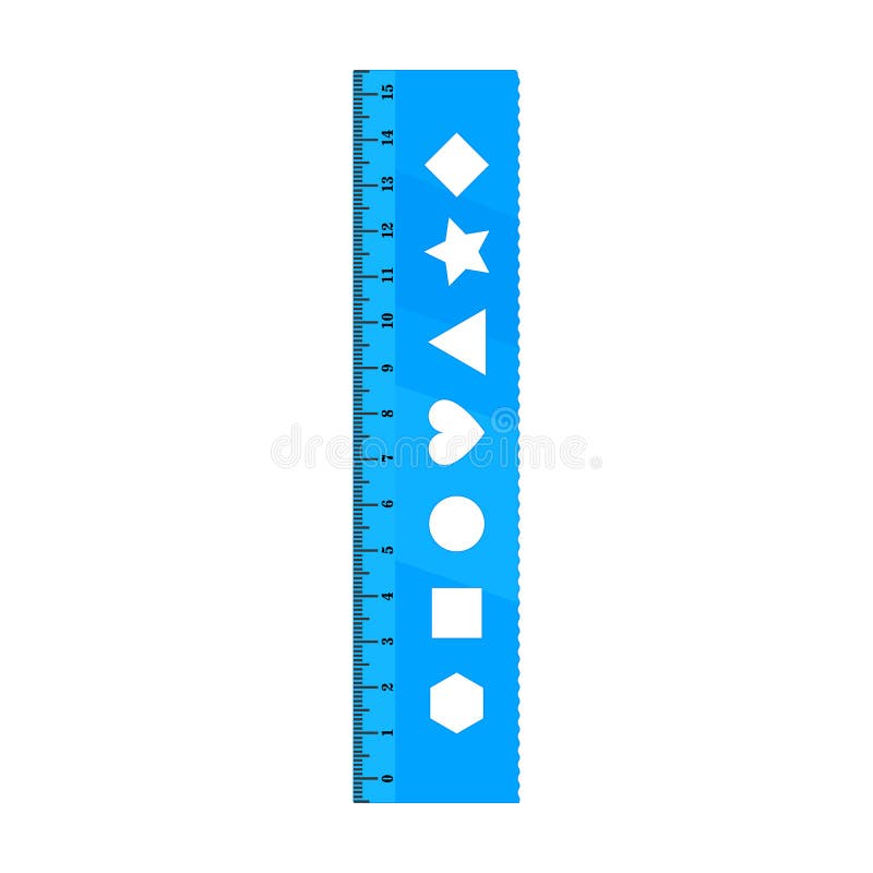 Ruler Vector Illustration on White Background. Vector Outline Set Icon ...
