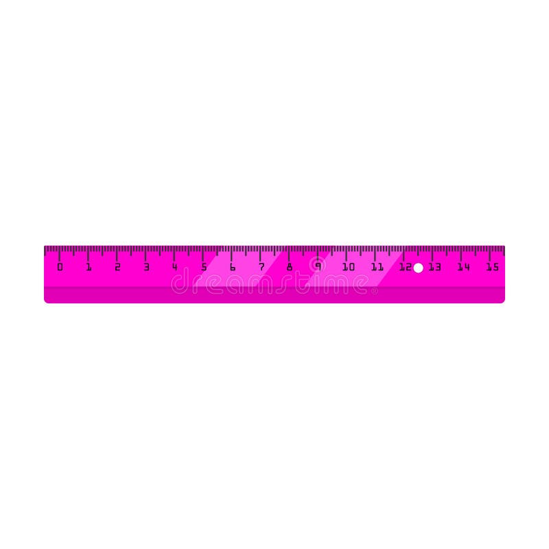 Ruler Vector Illustration on White Background. Vector Outline Set Icon ...