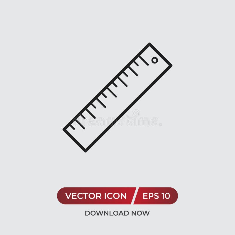 Ruler Vector Icon in Modern Design Style for Web Site and Mobile App ...