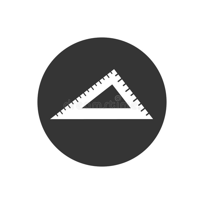 Ruler Vector White Icon in Flat Style Vector Illustration Stock Vector ...