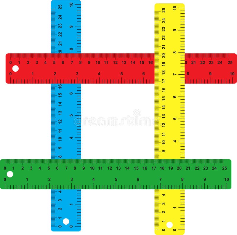 Vector Set of Measurement Rulers Stock Vector - Illustration of scale ...