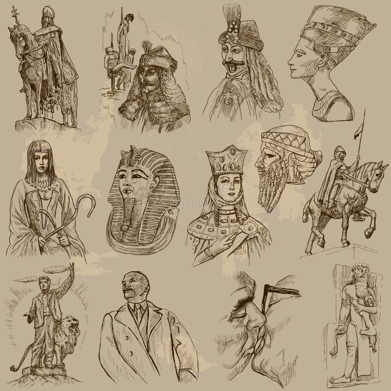 Rulers - an Hand Drawn Vector Pack Stock Vector - Illustration of ...