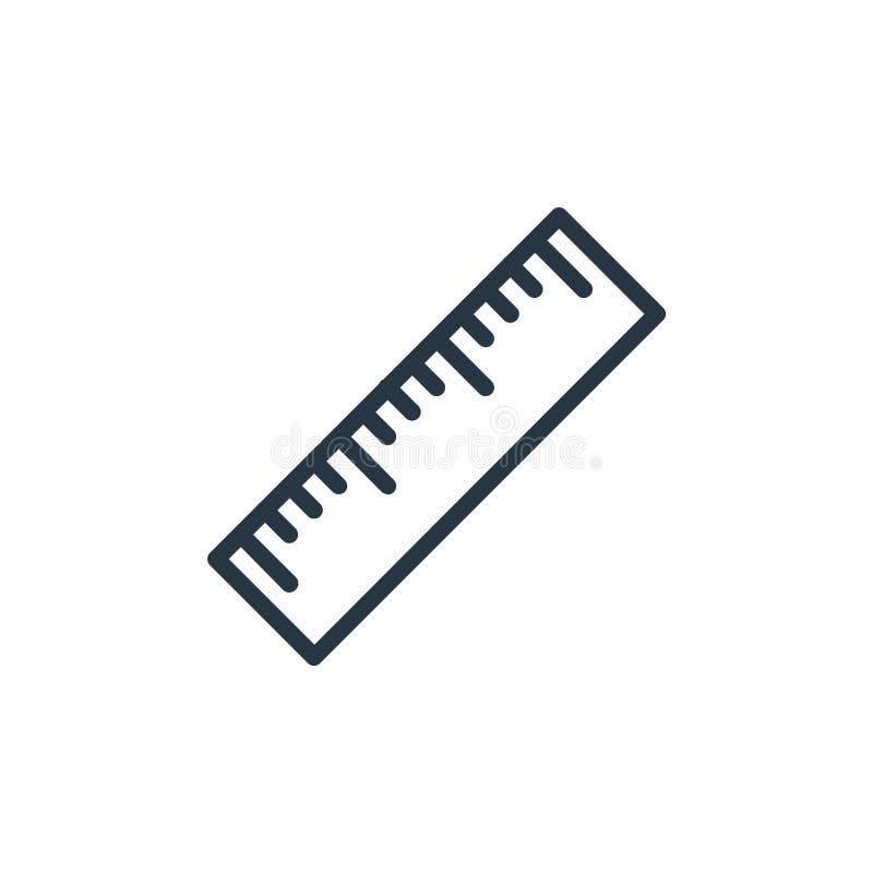 Rulers Icon Vector from School and Education Line Concept. Thin Line ...