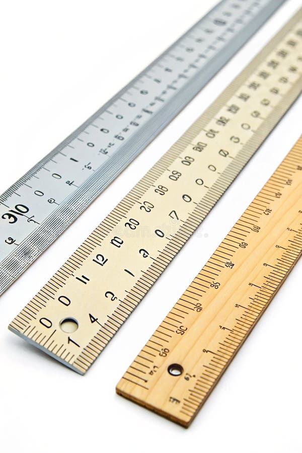 Rulers Set Isolated on White Stock Illustration - Illustration of ...