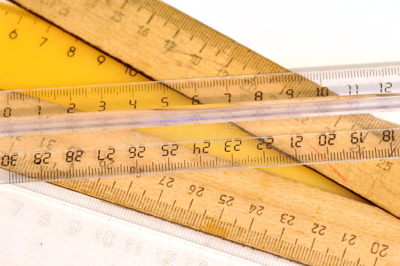 Rulers. stock image. Image of length, instrument, numbers - 52423755