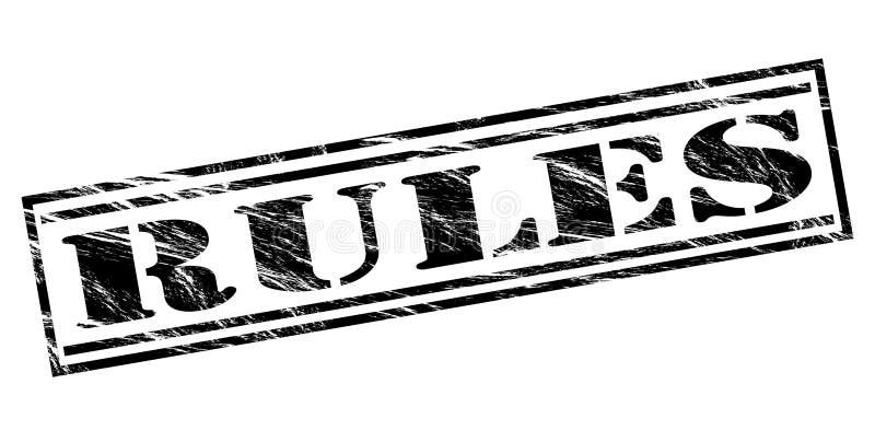 Rules Black Icon, Vector Sign on Isolated Background. Rules Concept ...