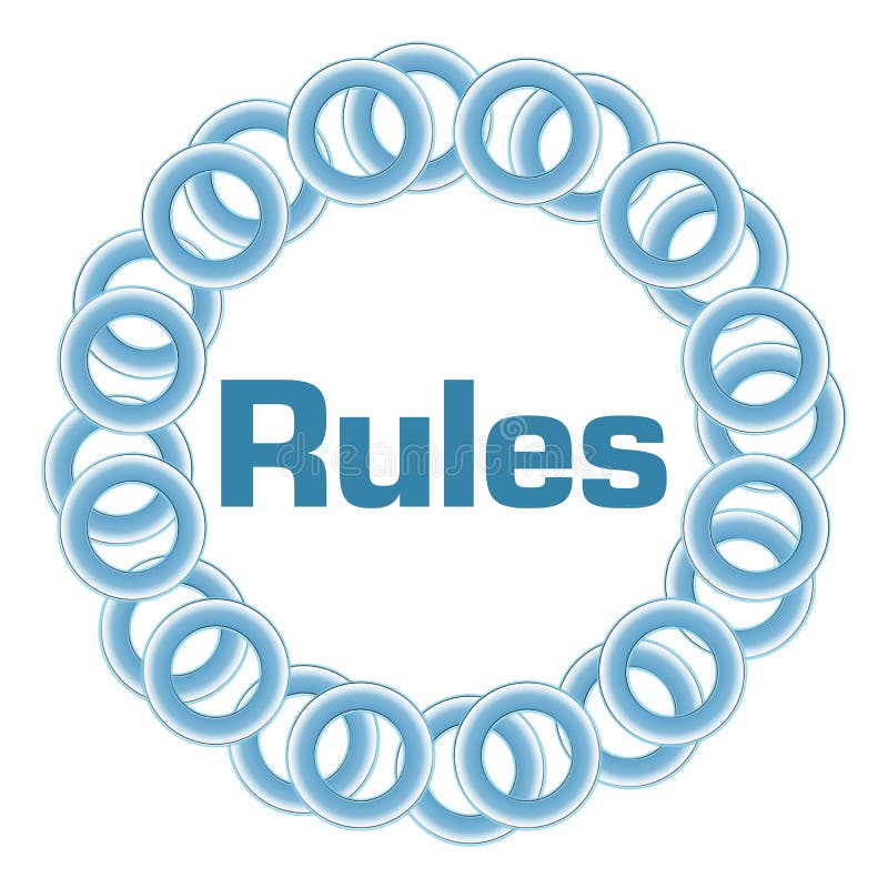 Rules Blue Human Holding Signboard Stock Illustration - Illustration of ...