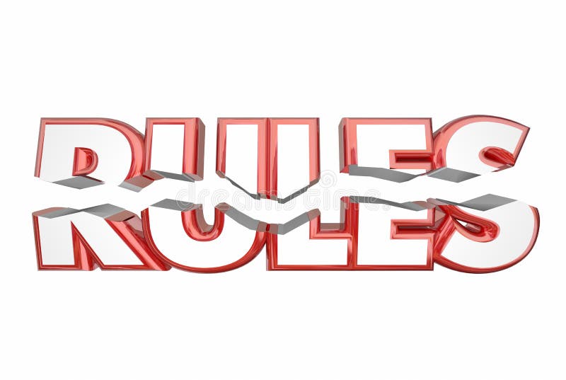 Breaking The Rules Clipart